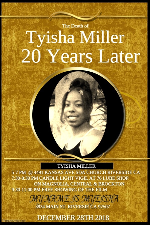 Tyisha Miller: Say her name, She lives through us
